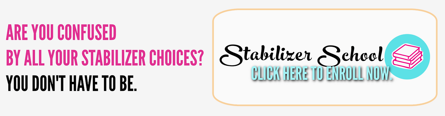 STABILIZER BREAKDOWN: CATEGORIES, WEIGHTS AND TYPES - Tough Kitten Crafts